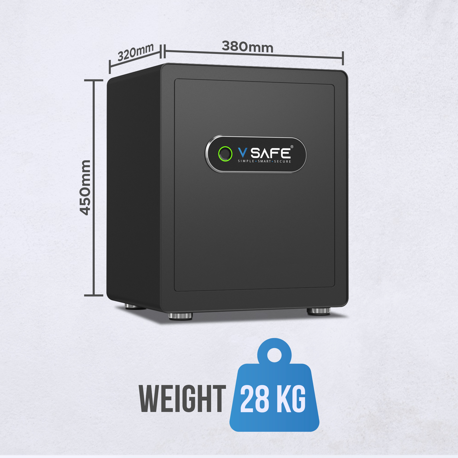 V SAFE Pro — Premium Family Smart Locker | Document Storage Safe India